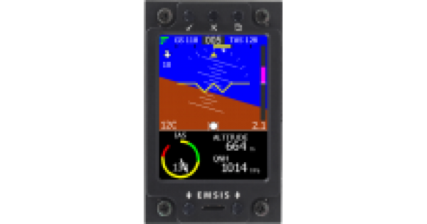 Kanardia 3.5" EMSIS PFD + EMS (AHRS,IAS,VARIO,GPS,OAT) and Engine ...
